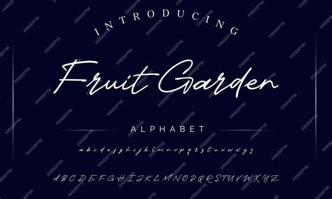 Premium Vector Hand Drawn Vector Alphabet Modern Monoline Signature Script Font Elegant