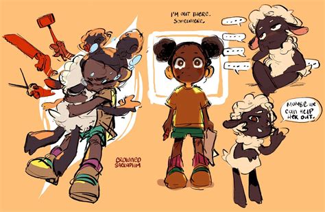 Amanda And Wooly Cute Cartoon Characters