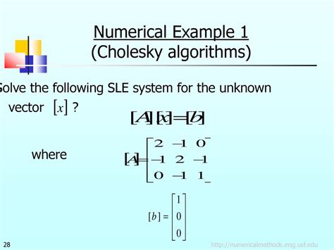Numerical Methods Part Cholesky And Decomposition Ppt Download
