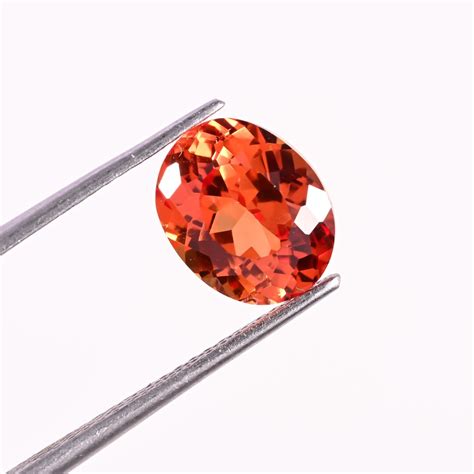 420 Carat Ceylon Orange Sapphire Ring Stone Oval Cut Loose Gemstone