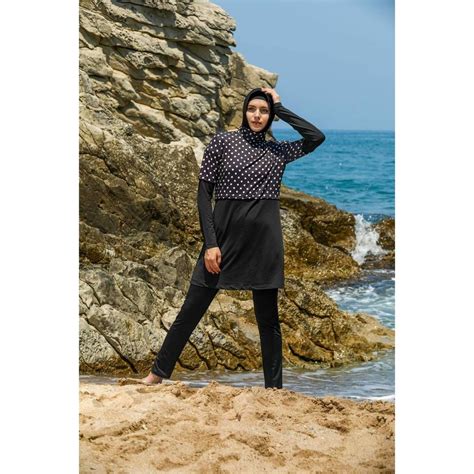 Satın Alın Modest Muslim Swimwear Burkini Islamic Swimsuit Fully