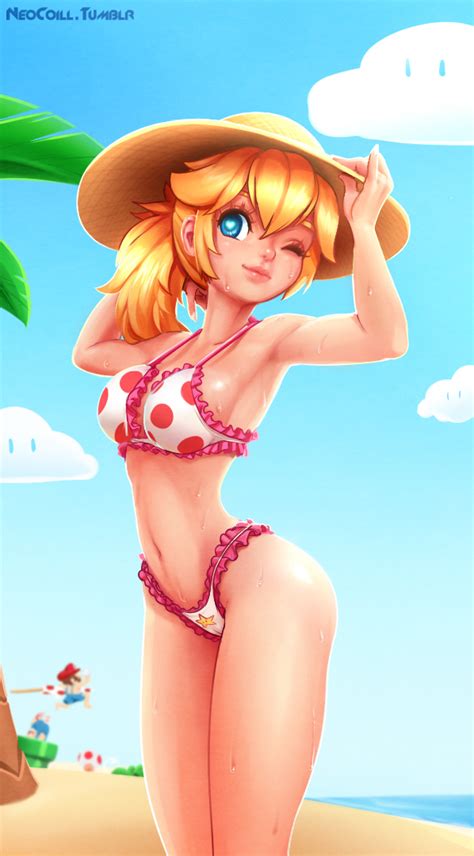 Rule 34 Beach Bikini Blonde Hair Blue Eyes Cameltoe Cloud Clouds