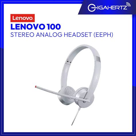 Lenovo 100 Stereo Analog Headset Eeph Gigahertz