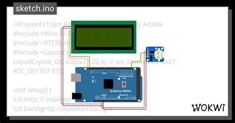 Proyek 11 JamRealTime Tatik 28 XIIB Wokwi ESP32 STM32 Arduino Simulator