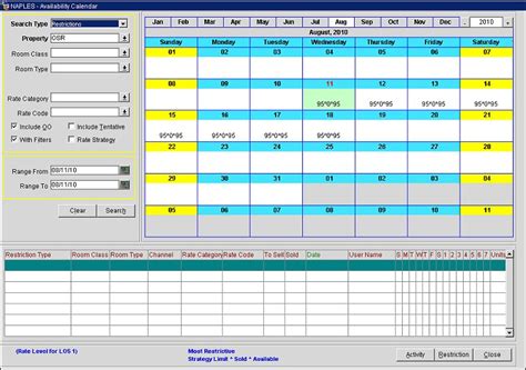 Availability Calendar