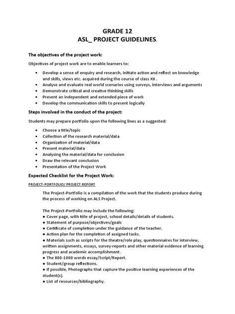 12 Project Work Pdf Essays Learning