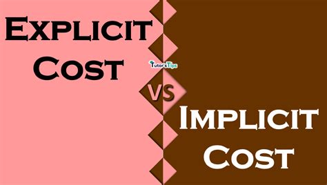 9 Difference Between Explicit Cost And Implicit Cost In Hindi
