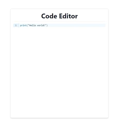 How To Create A Code Editor In React And Chakraui Dev Community