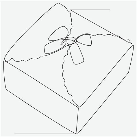 Continuous Line Hand Drawing Vector Illustration Box Art Vector Art At Vecteezy
