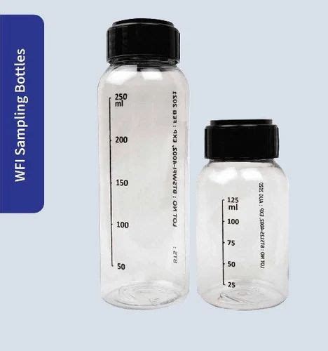 Plastic Sterile Disposable 125ml Sampling Bottles For Wfi Collection For Laboratory Packaging