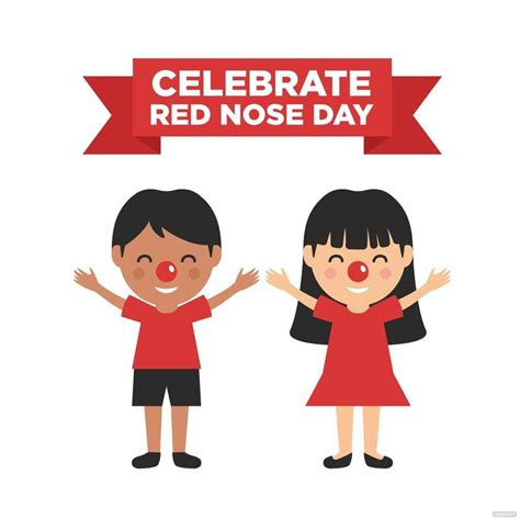 Red Nose Day Celebration Vector In Eps Illustrator  Psd Png Svg Download