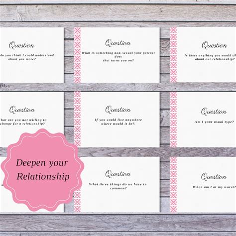 Relationship Cards Printable Couples Date Night Cards Instant Digital Download Sex Game For
