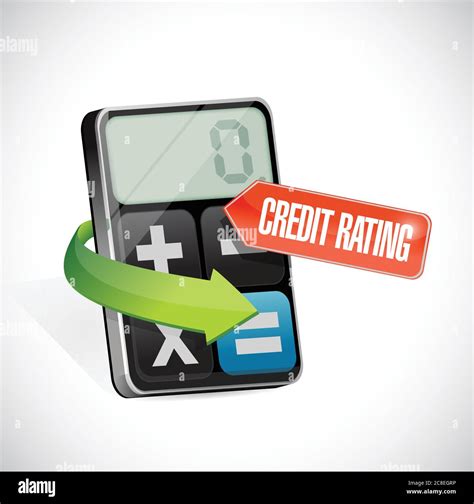 Credit Rating Message Illustration Design Over A White Background Stock Vector Image Art Alamy