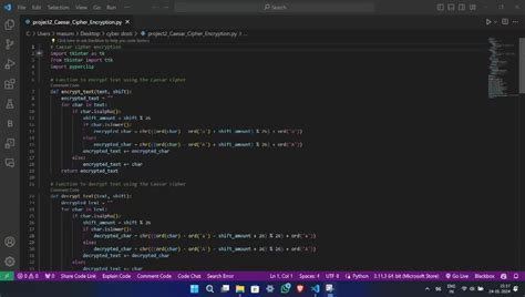[video] My Week 2 Project Of Cyberdosti Internship Text Encryption And Decryption Masum