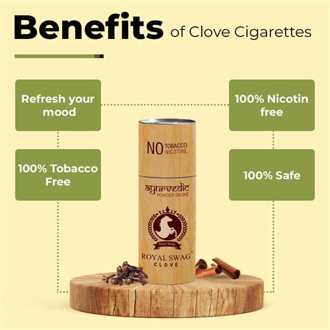 Herbal Clove Cigarettes100 No Nicotineno Tobacco 05 Sticks Packet