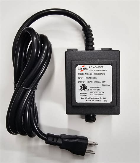Xing Yuan Xun Winr 12vac 5000ma 60 Watt Auop 66125000 Ac Adapter Xy 12005000auo
