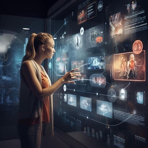 People Interact With User Interfaces Premium Ai Generated Image