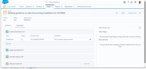 Lightning Experience Add Case Comments Using A Flow Screenembedded