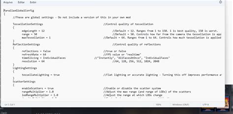 Parallax Mod Dont Show Scatarer Only Trees In The Loading Screen It Says Teselation Quality