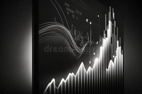Trading Market Financial Graphs And Glowing Lines Diagram On Digital