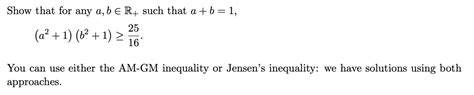Solved Show That For Any A BinR Such That Chegg