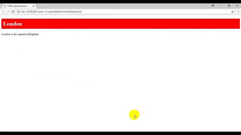 Html Classes Youtube