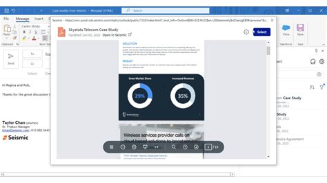 Microsoft Outlook App Seismic Exchange