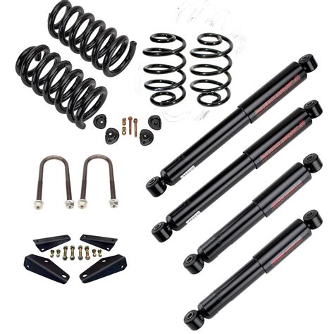 63 72 C10 Lowering Kit 2 Front 4 Rear Drop W Shock Relocation