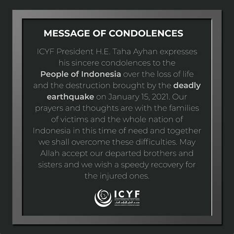 Islamic Condolence Message