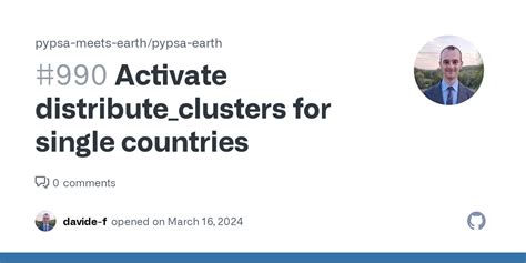Activate Distributeclusters For Single Countries · Issue 990 · Pypsa Meets Earthpypsa Earth