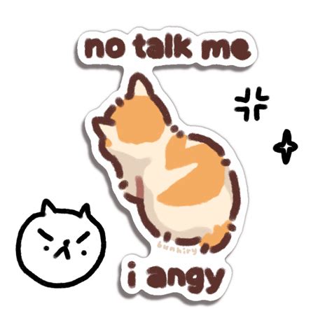 Cat Meme Stickers Bunhiry