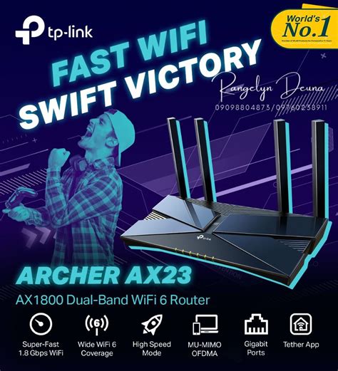 TP LINK Archer AX23 AX1800 Dual Band Wifi 6 Router Computers Tech Parts Accessories