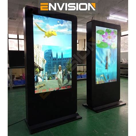 Remote Control Advertising Outdoor Kiosk Wifi Connection Tv Screen Bus