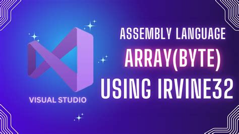 Array In Byte Array Assembly Language Irvine32 Ahmad Tech Youtube