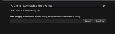 Make User Log Ask For Confirmation On Purge · Issue 5083 · Cacticacti · Github