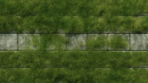 Seamless Pavement Tile With Horizontal And Vertical Patterns Of Lawn