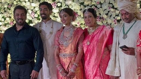 amid dating rumours salman khan smiles bright as he attends pooja hegde s brother s wedding
