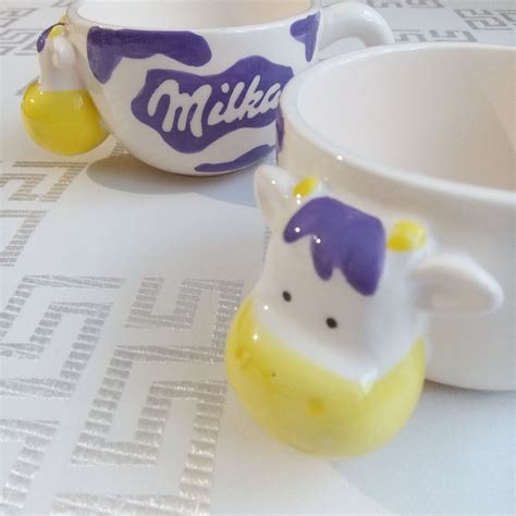 Чашка Milka Мілка керамічна дизайнерська у вигляді корівки 70 грн Посуда кухонная утварь