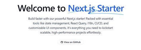 Github Asmaelabidnextjs Starter Kit Nextjs Starter Kit Scalable