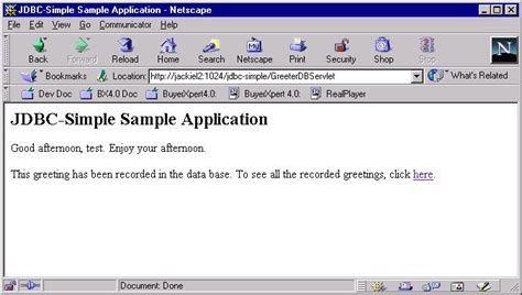 Jdbc Simple Sample Application Jdbc Simple Sample Application