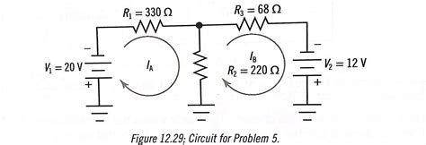 Solved Figure 12 29 Circuit For Problem 5 Chegg Com