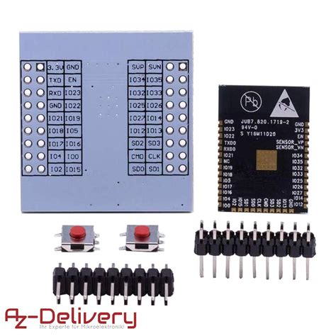 Azdelivery 3 X Esp32 Wroom 32 Wlan Wifi Bluetooth Microcontroller With