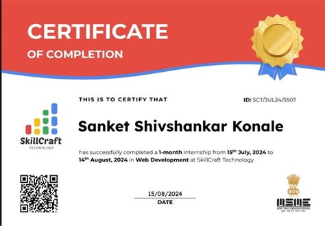 Skillcrafttechnology Internshipcompleted Sanket Konale