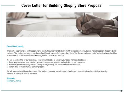 Building Shopify Store Proposal Powerpoint Presentation Slides Powerpoint Slide Template