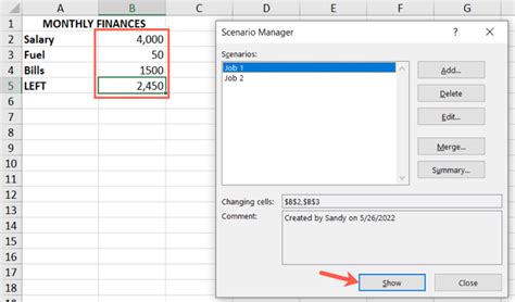 How To Use The Scenario Manager In Microsoft Excel