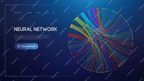 Premium Vector Neural Network Lines Digital Technology Background Big Data And Data Science