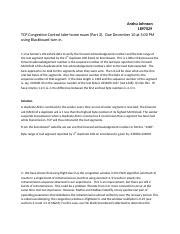 Understanding TCP Congestion Control And Retransmission Course Hero