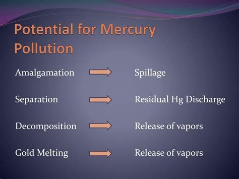 Ppt Use Of Phytoremediation To Mitigate Mercury Pollution Caused By Artisanal Gold Mining