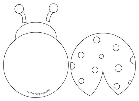 Ladybug Template Printable Easter Template