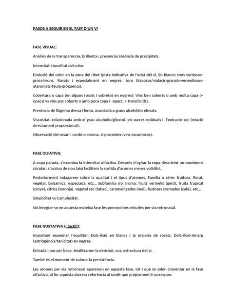 Pasos A Seguir En El Tast Pdf